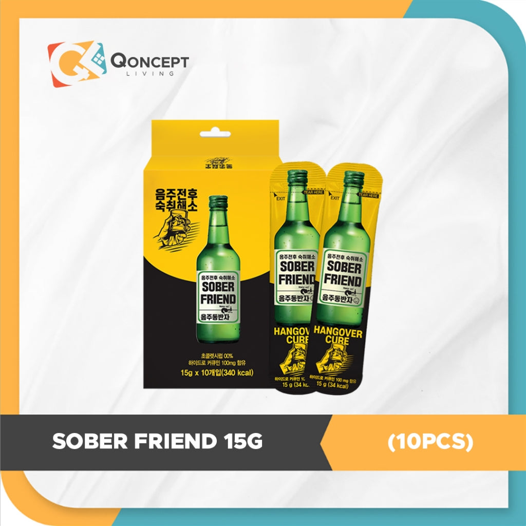 Sober Friend Hangover Cure Drink by Qoncept PH 15g - 10pcs per box